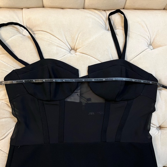 Zara | Dresses | Nwt Zara Sheer Corset Dress | Poshmark